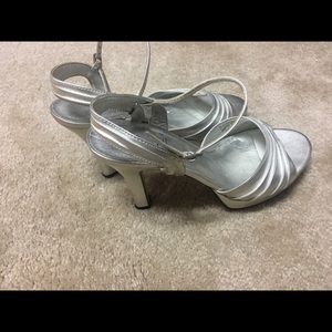 Sam & Libby | Shoes | Sam Libby Silver High Heels | Poshmark